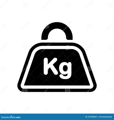 Vector Del Icono Del Kilo Aislado En El Fondo Blanco Muestra Del Kilo