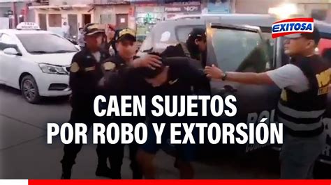 Chiclayo Caen cuatro sujetos por robo y extorsión YouTube