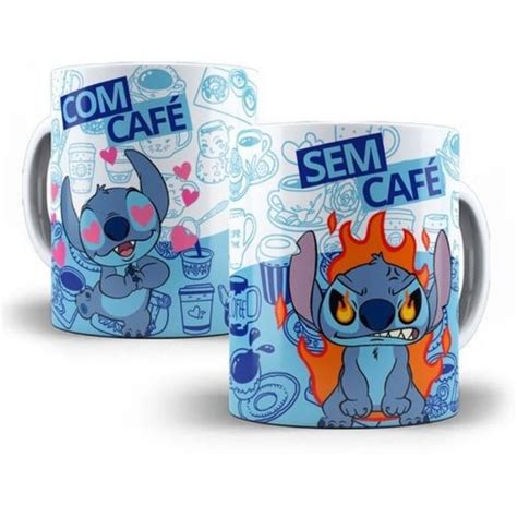 Caneca Personalizada Stitch Lilo Caf E Sem Caf Shopee Brasil