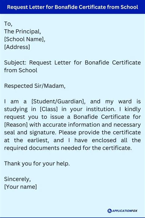 How To Write A Letter To The Principal Asking For Bonafide Certificate