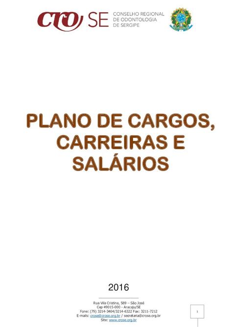 Pdf Plano De Cargos Carreiras E Sal Riosnovo Crose Org Br Uploads