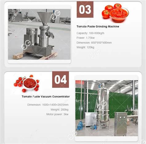 Tomatoes Concentrate Processor Tomato Pasta Processing Machine