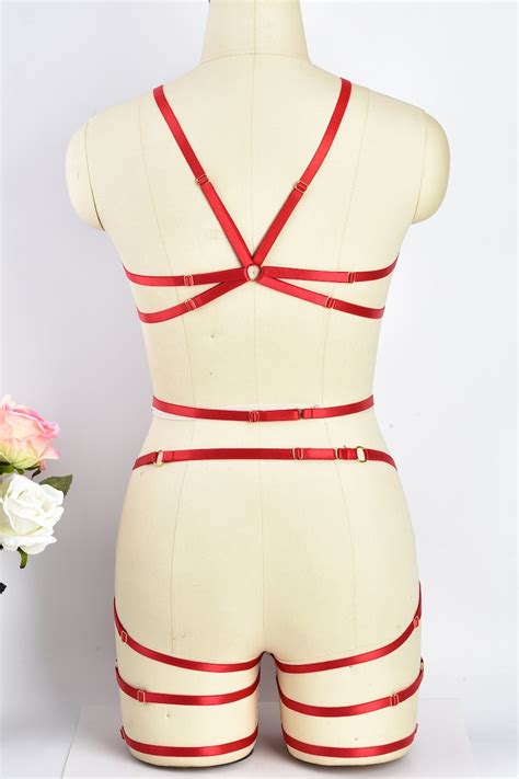Sexy cuerpo arnés sujetador set sexy lencería para las mujeres Etsy
