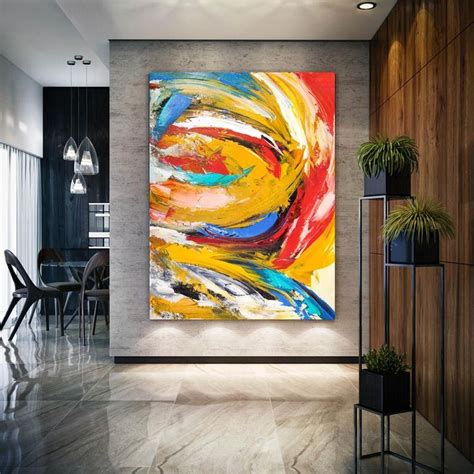 Extra Large Originale Pittura Astratta Pittura Su Tela Etsy Quadri