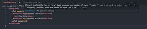 Named Slot Gets Ts 7053 Error With Alongside Normal Issue 1389