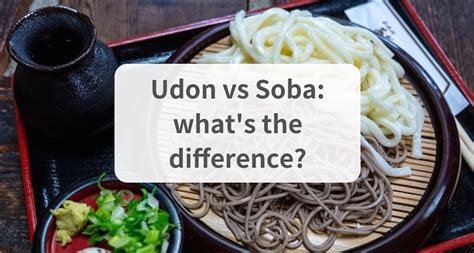 What Is The Difference Between Udon And Soba