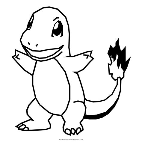 Charmander Pokemon Coloring Page Charmander Coloring Pages Hd Png