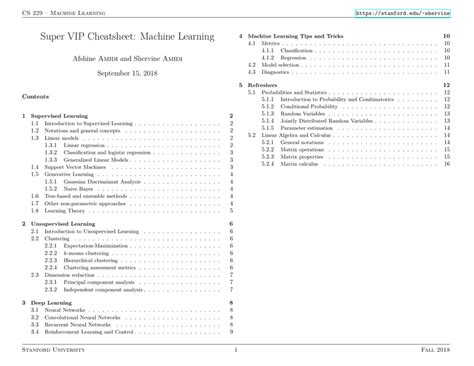 machine learning cheat sheet download printable pdf templateroller