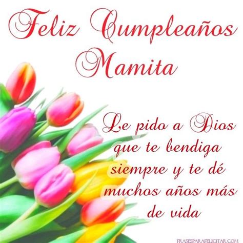 Imágenes de feliz cumpleaños mamá con frases bonitas 5 Imágenes y