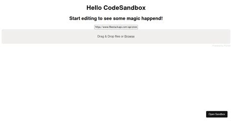 React Filepond Codesandbox