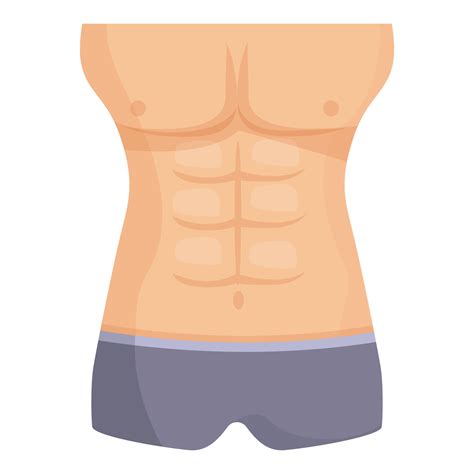 Abs Abdomen Icon Cartoon Vector Woman Belly 22864505 Vector Art At