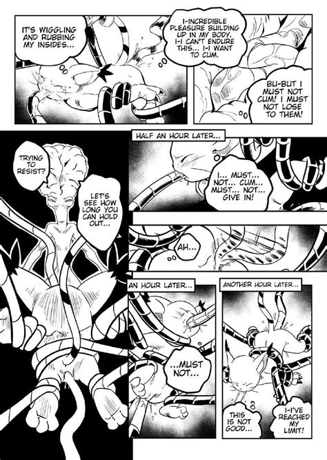 Rule 34 Abducted Alien Ambiguous Gender Bandai Namco Blush Bondage Bound Clothing Comic