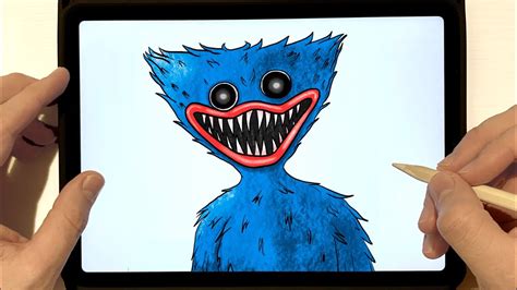 Como Dibujar A Huggy Wuggy Poppy Playtime YouTube
