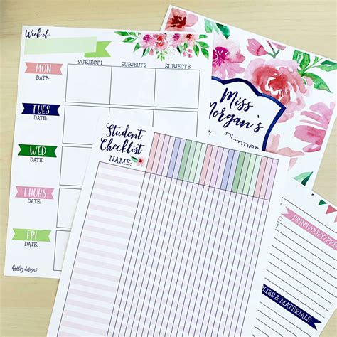 Teacher Planner Free Printable