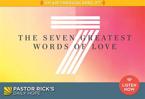 Pastor Rick S Daily Hope