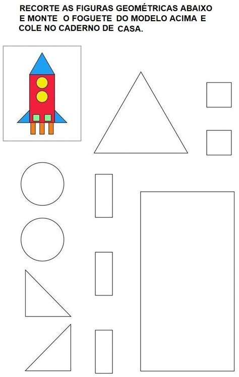 Atividades De Colagem Formas Geom Tricas