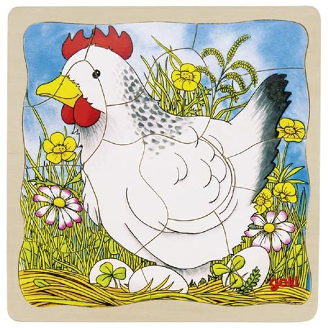 Goki Chicken 4 Layer Puzzle Jigsaw Buy Toys From The Adventure Toys