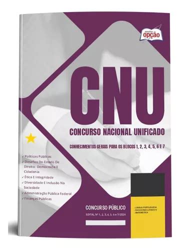 Apostila Cnu 2024 Blocos 1 2 3 4 5 6 7 Conhecimentos Gerais