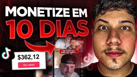COMO MONETIZAR CANAL NO TIKTOK EM 10 DIAS CORTES DE PODCAST E