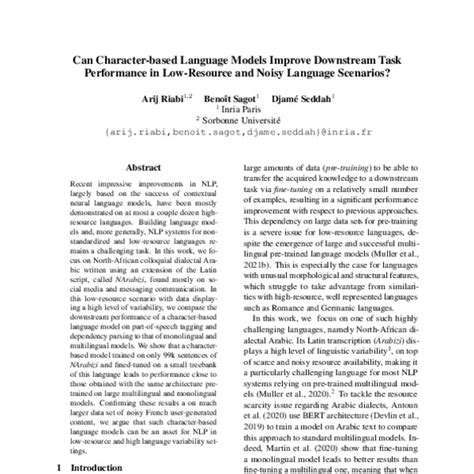 can character based language models improve downstream task performances in low resource and