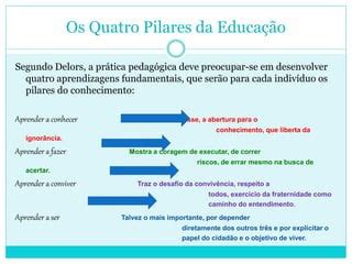 A importância dos pilares fundamentais na educação Cenapet
