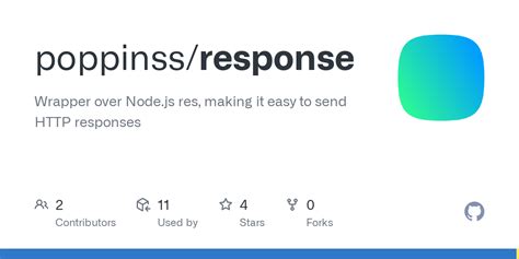 github poppinss response wrapper over node js res making it easy to send responses