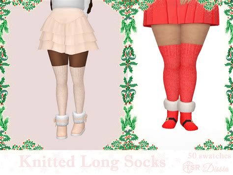 The Sims Resource Knitted Long Socks