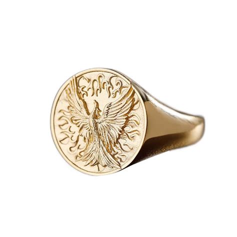 K Gold Phoenix Ring A Symbol Of Rebirth And Immortality