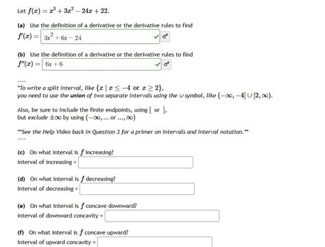 Solved Let F X X3 3x224x 22 A Use The Definition Of A Chegg