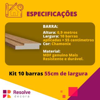 Barras Painel Ripado Cm Altura Revestimento Fendi Shopee Brasil
