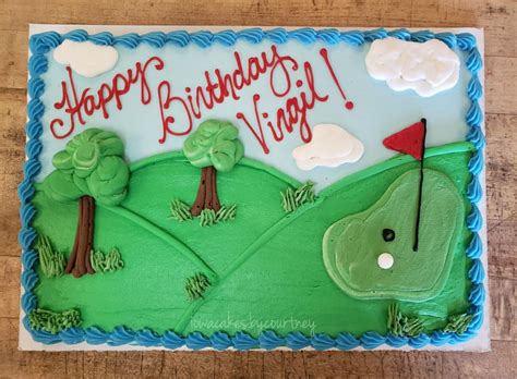 Golf Theme Birthday Sheet Cake Artofit