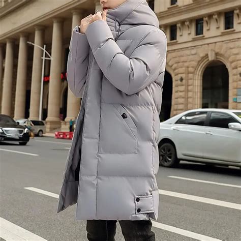 Casaco De Capuz Espesso Masculino Monocrom Tico Cardig Acolchoado