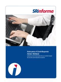 Guía para el Contribuyente FICHA TÉCNICA gu 237 a para el
