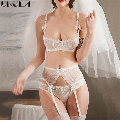 Conjunto de lencería bordada para mujer conjunto de sujetador Sexy