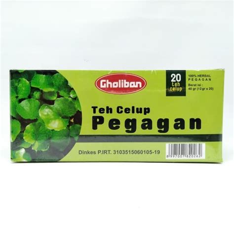 Jual Teh CELUP Daun PEGAGAN Isi 20 Kantong GHOLIBAN Teh Kecerdasan
