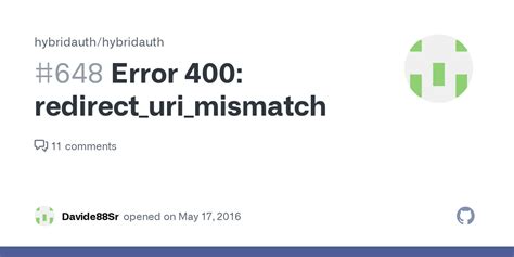 Error Redirect Uri Mismatch Issue Hybridauth Hybridauth