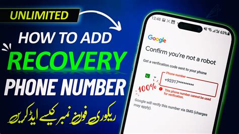 How To Add Recovery Phone Number In Google Account Gmail Email