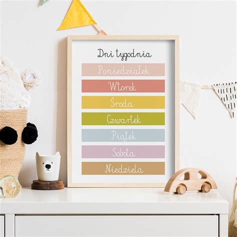 Plakat Edukacyjny Montessori Dla Dziecka