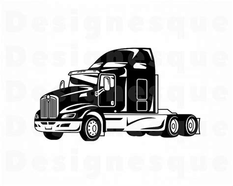 Truck Driver Svg 18 Wheeler Svg Semi Svg File Cricut Etsy Images And