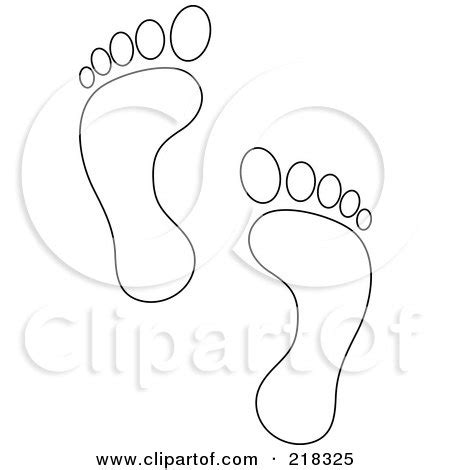 Footprint Path Vector Isolated On White Background Human Clip Art