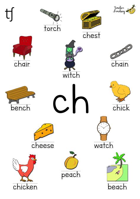 Digraph Ch Poster By Teacher Lindsey Alfabet