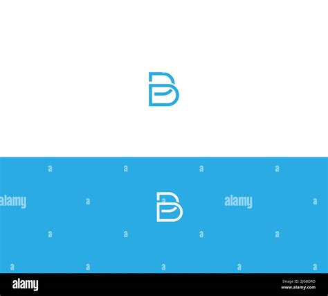 Letter B Logo Template Vector Abstract Monogram Symbol Stock Vector