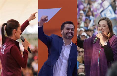 Sheinbaum Xóchitl Gálvez y Jorge Álvarez Maynez así terminan las