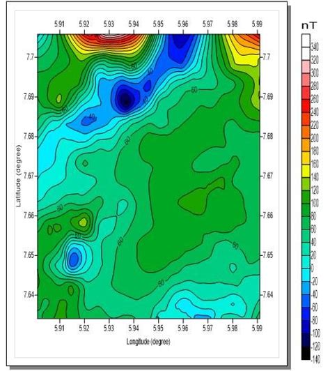 aeromagnetic image map of digitized akunnu akoko data using minimum download scientific diagram