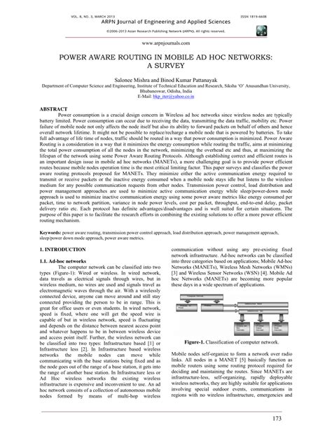 pdf power aware routing in mobile ad hoc networks a survey