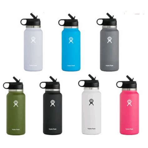 Hydro Flask Wide Mouth Water Bottle With Straw Lid Oz Frys