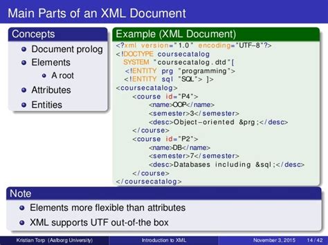 introduction to xml and databases