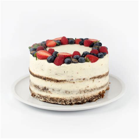 Tarta Naked Con Frutos Rojos Pepina Pastel