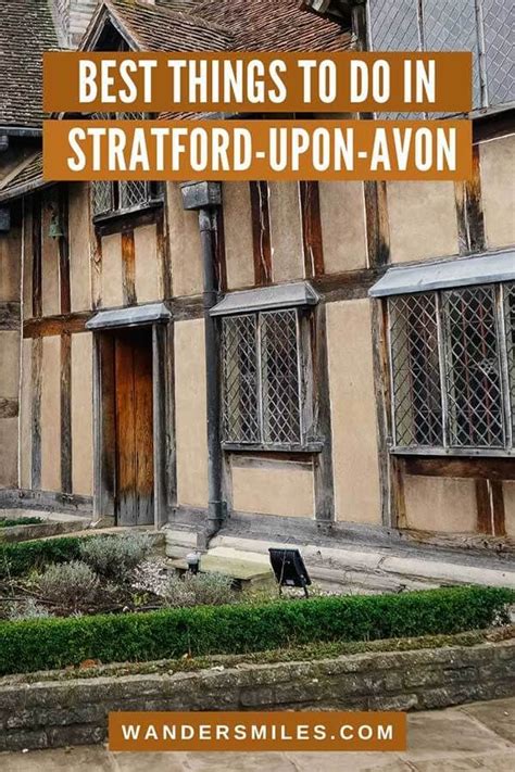 Guide To The Best Things To Do In Stratford Upon Avon Shakespeares