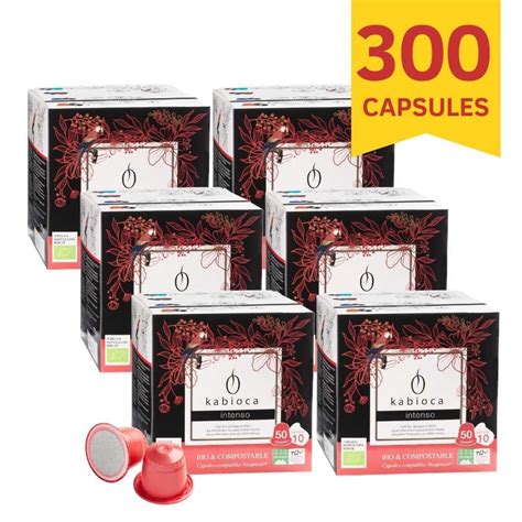 Caf Capsules Compatibles Nespresso Bio Intenso Intensit Kabioca